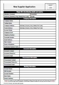 Template - New Supplier Application - Workplace Health and Safety ...