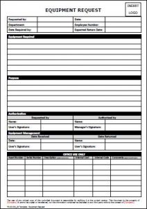 Template - Equipment Request - Workplace Health and Safety ...