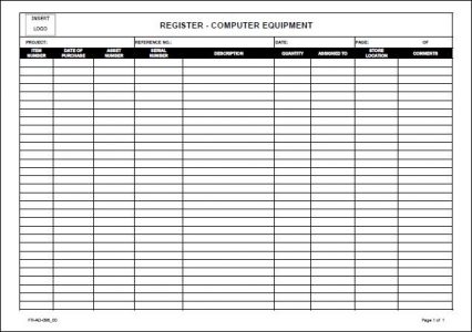 Register - Tool Stock - Workplace Health and Safety | Inspections ...