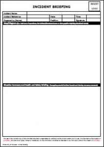 Template - Incident Briefing - Workplace Health and Safety ...
