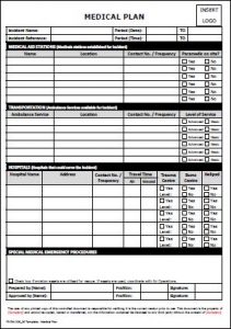 Template - Medical Plan - Workplace Health and Safety | Inspections ...