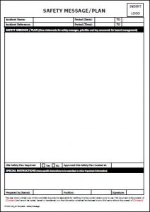 Template - Safety Message - Workplace Health and Safety | Inspections ...