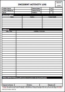 Template - Incident Activity Log - Workplace Health and Safety ...