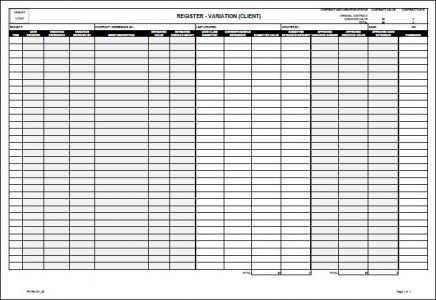 Register - Contract Variation (Client) - Workplace Health and Safety ...