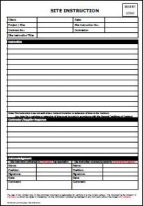Template - Site Instruction - Workplace Health and Safety | Inspections ...