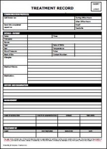 Template - Treatment Record - Workplace Health and Safety | Inspections ...