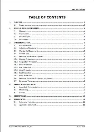 Procedure - PPE - Workplace Health and Safety | Inspections, Training ...