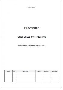 Procedure - Working at Heights - Workplace Health and Safety ...