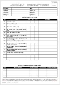 Assessment - Emergency Muster - Workplace Health and Safety ...