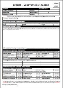 Permit - Vegetation Clearing - Workplace Health and Safety ...