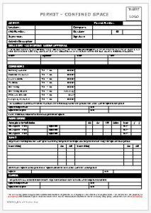 Permit - Confined Space Entry - Workplace Health and Safety ...