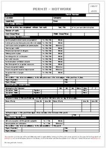 Permit - Hot Work - Workplace Health and Safety | Inspections, Training ...