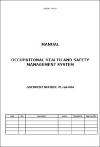 Manual - Occupational Health and Safety Management System - Workplace ...