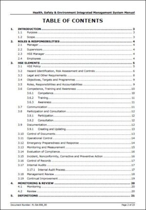 Manual - Safety, Health and Environment Integrated Management System ...