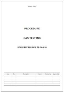 Procedure - Gas Testing - Workplace Health and Safety | Inspections ...