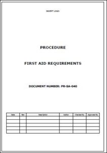 Procedure - First Aid Requirements - Workplace Health and Safety ...